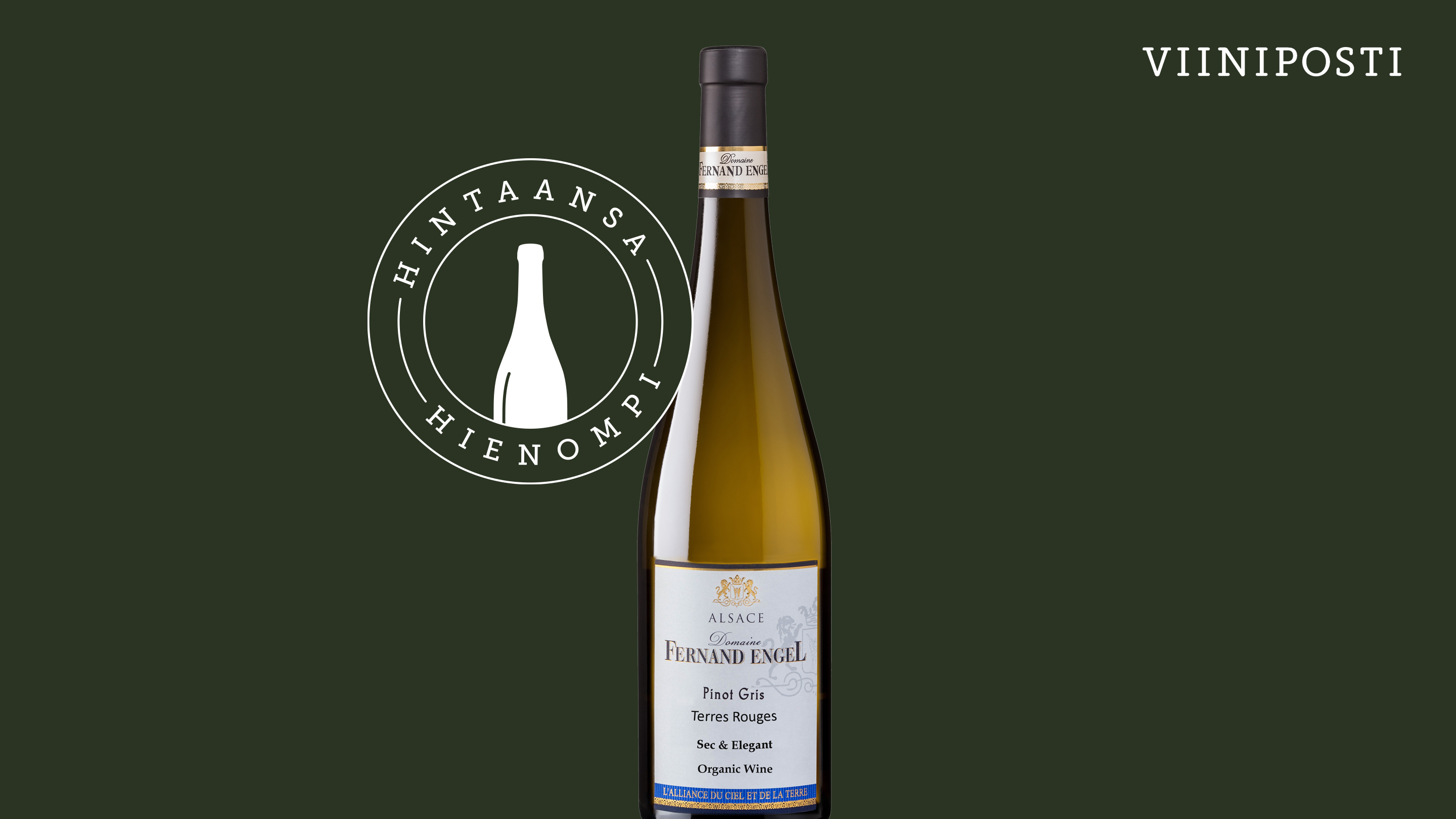 Hintaansa hienompi: Fernand Engel Pinot Gris Terres Rouges Organic ...